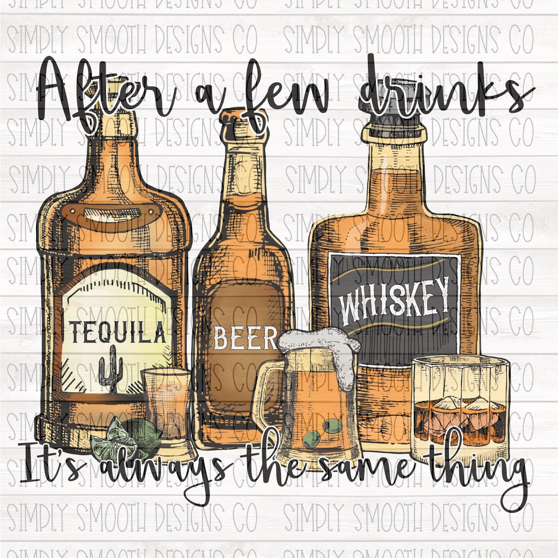 After a Few Drinks Png Download - Etsy