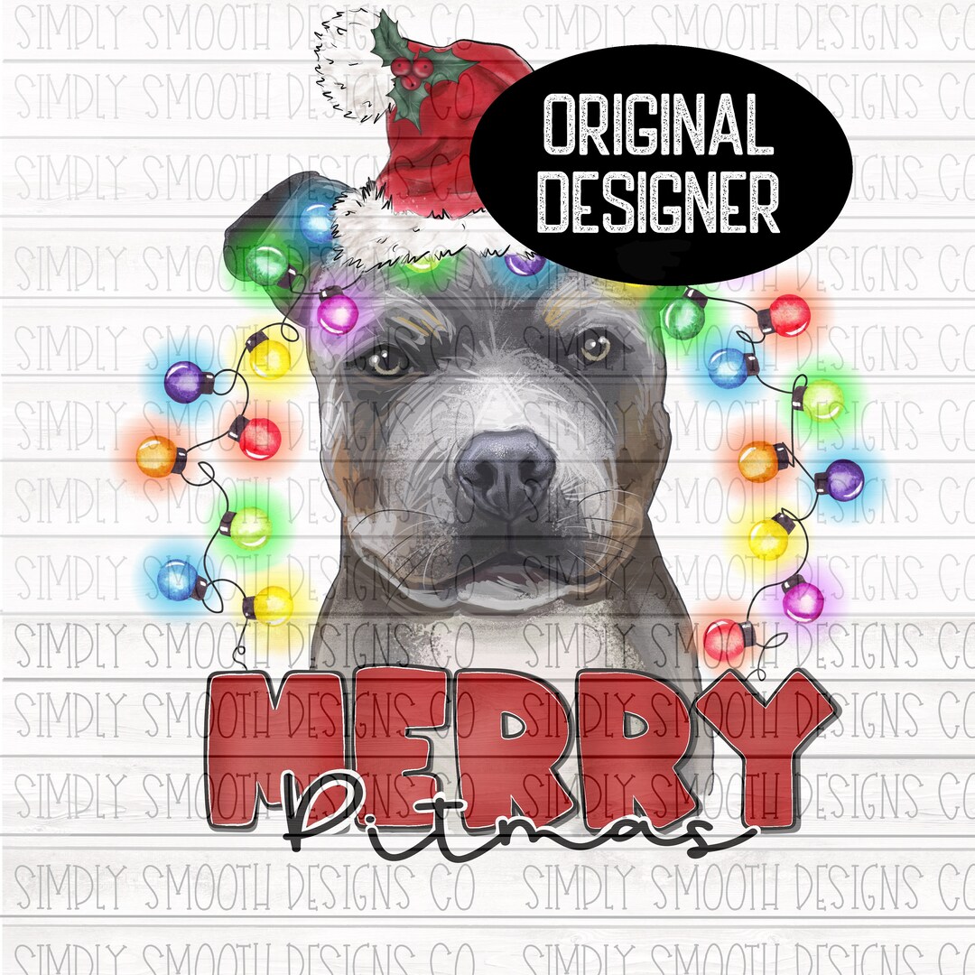 Merry Pitmas Christmas Png Download ORIGINAL DESIGNER - Etsy