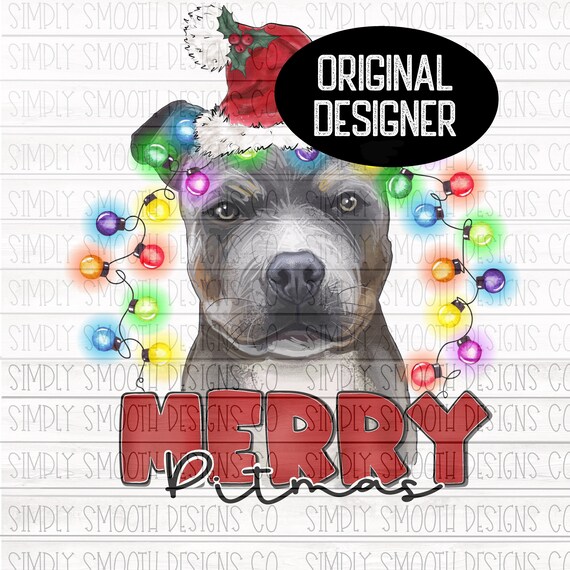 Merry Pitmas Christmas Png Download ORIGINAL DESIGNER | Etsy
