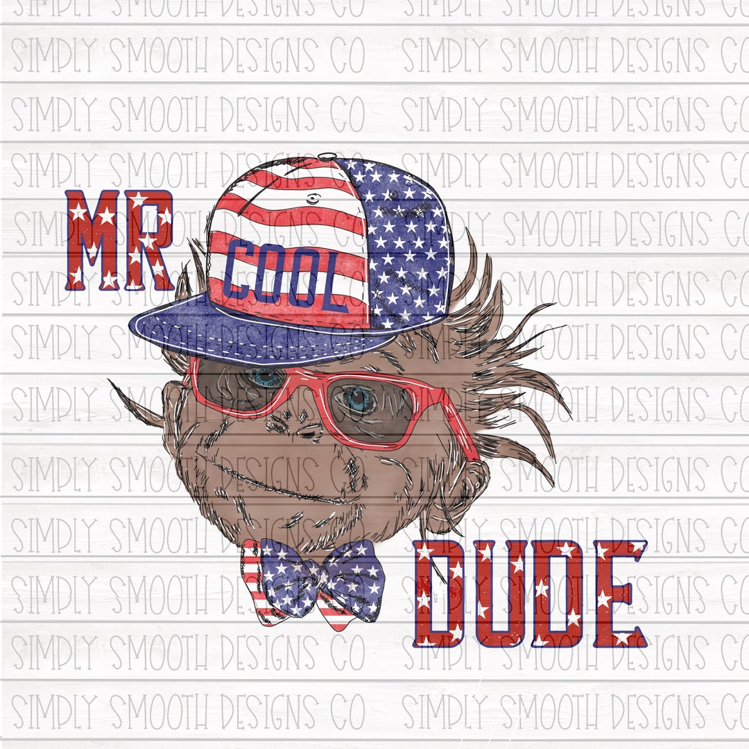 Mr Cool Dude Monkey 4th of July Png Download ORIGINAL DESIGNER - Etsy