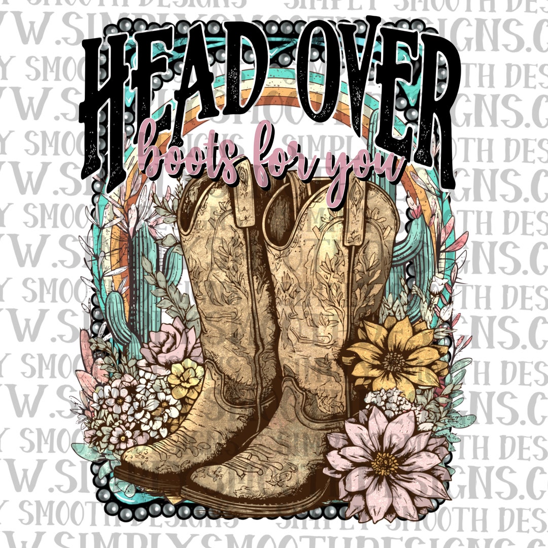 Head Over Boots Png Download From ORIGINAL Designer - Etsy