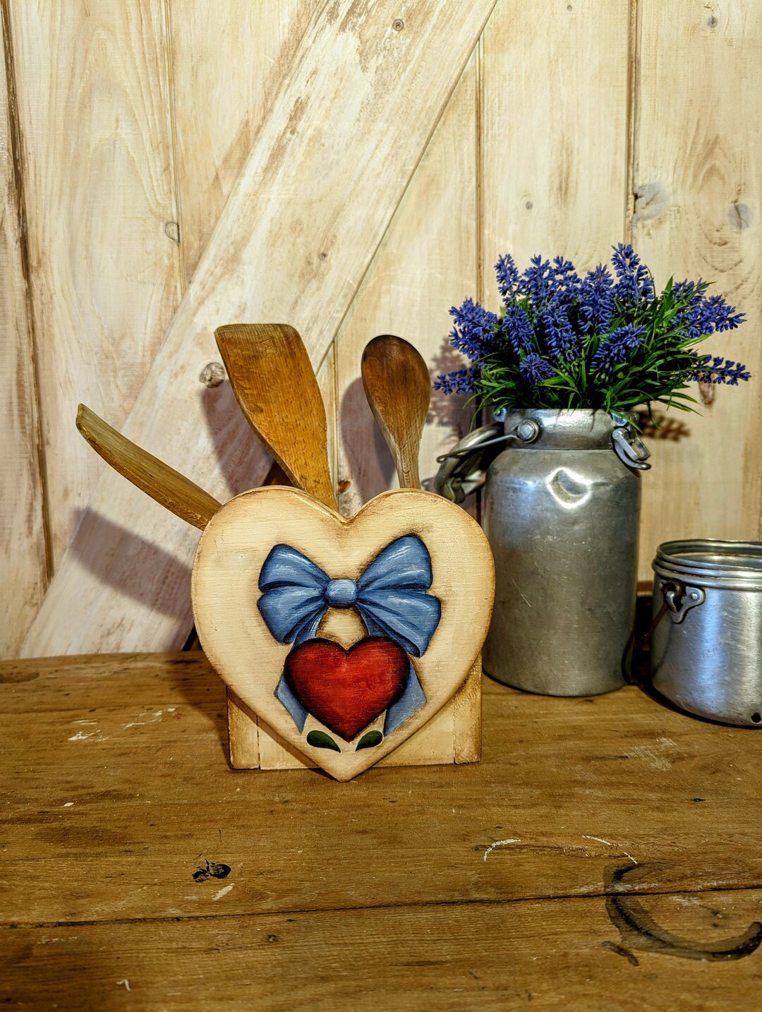 Red Heart Ladle Holder - Etsy