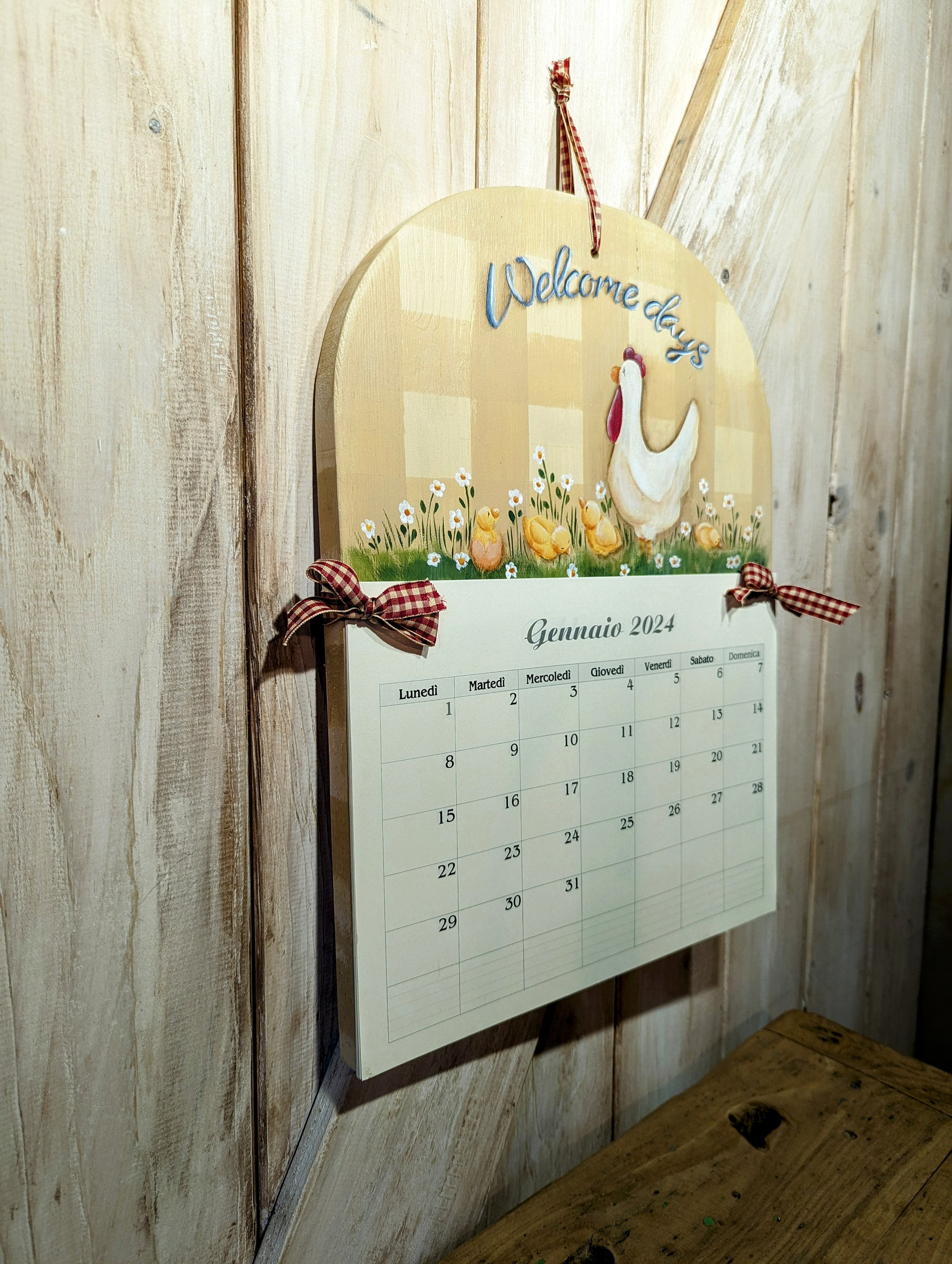 Hen and Chicks Calendar - Etsy