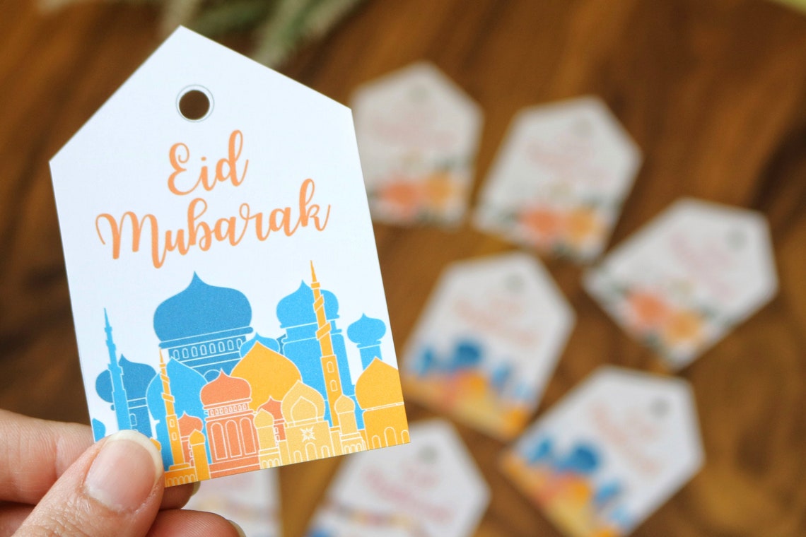 Printable Eid Gift Tags Digital Eid Mubarak Tags Eid - Etsy