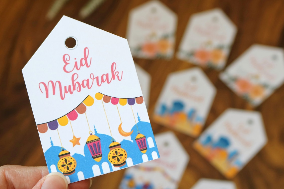 Printable Eid Gift Tags Digital Eid Mubarak Tags Eid - Etsy