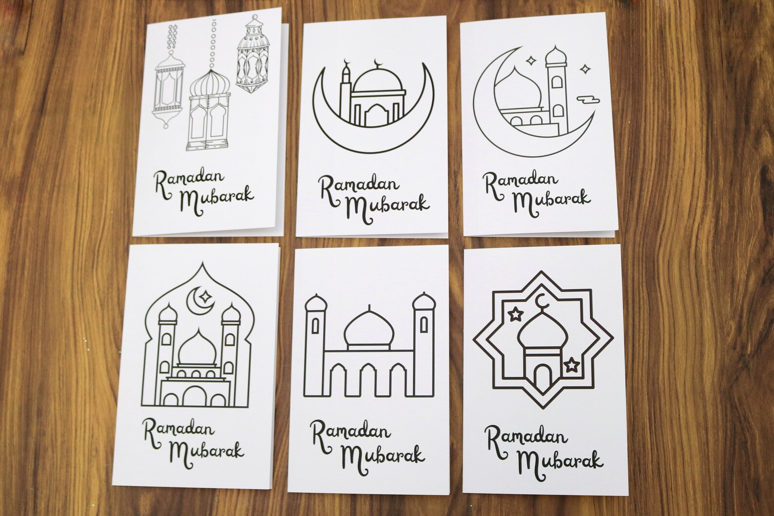 Ramadan Eid DIY Printable Cards Bundle Ramadan Eid Cards for - Etsy