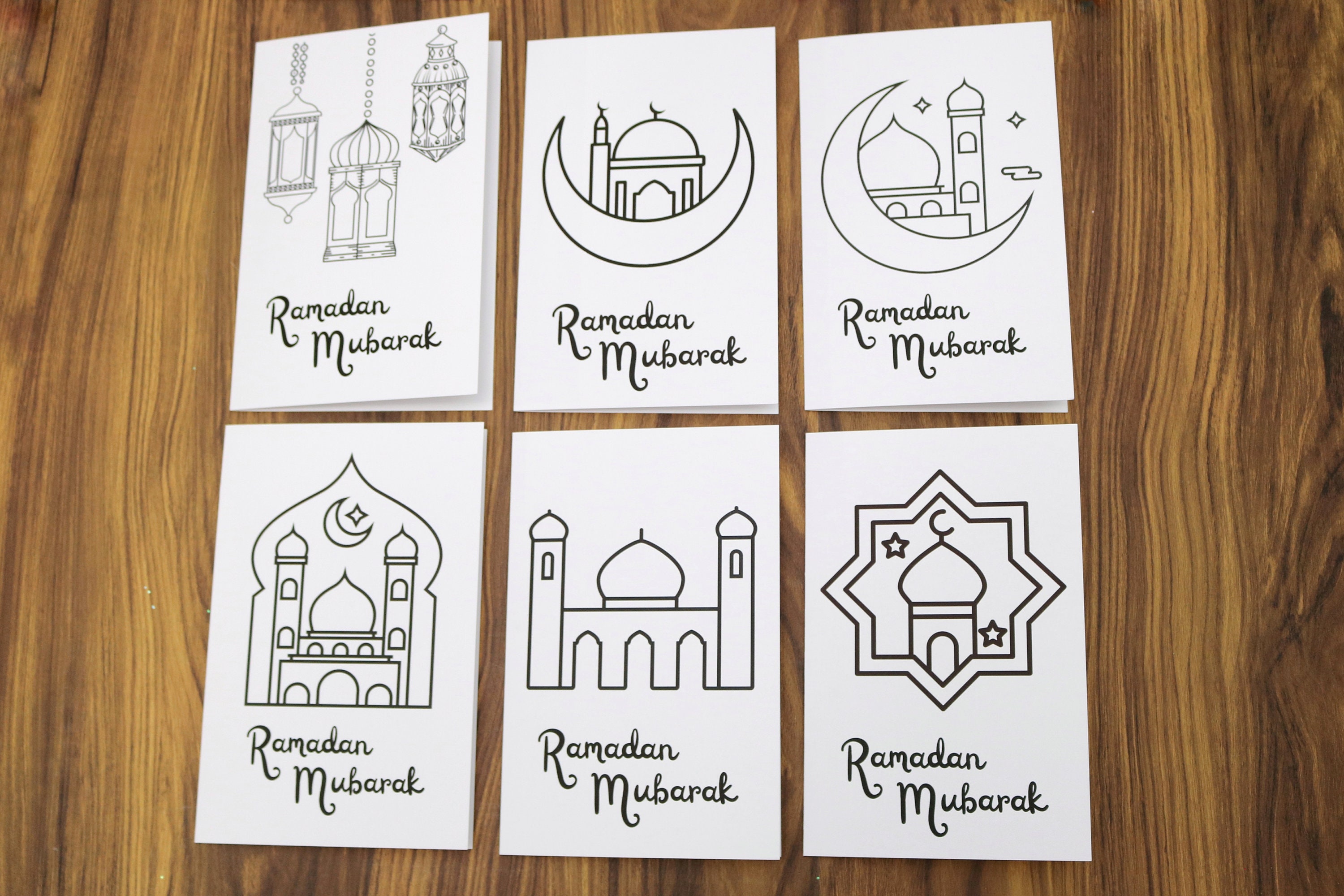 Ramadan Eid DIY Printable Cards Bundle Ramadan Eid Cards for - Etsy