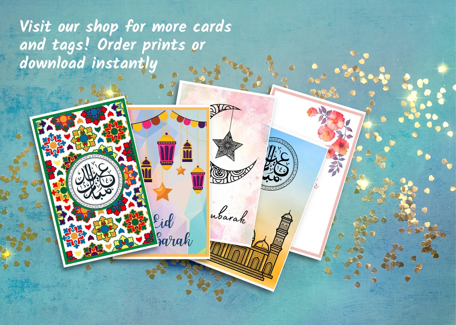 Printable Eid Card | Digital Eid Card | Eid Digital Download ...