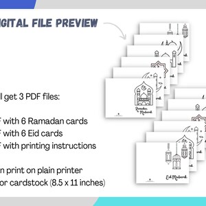 Ramadan Eid DIY Printable Cards Bundle | Ramadan Eid Cards for Kids ...