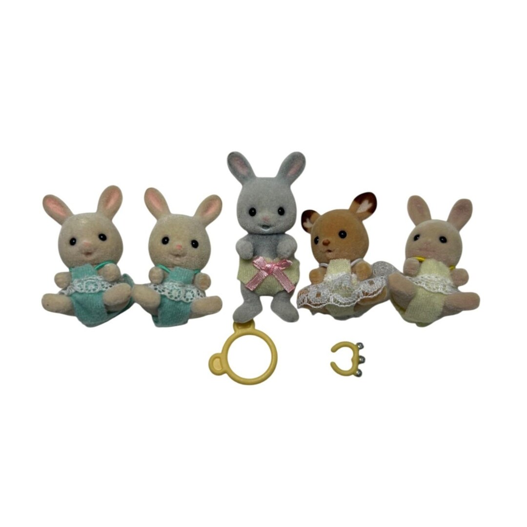 Calico Critters Bunny Rabbit Babies Lot of 5 Baby Twins - Etsy