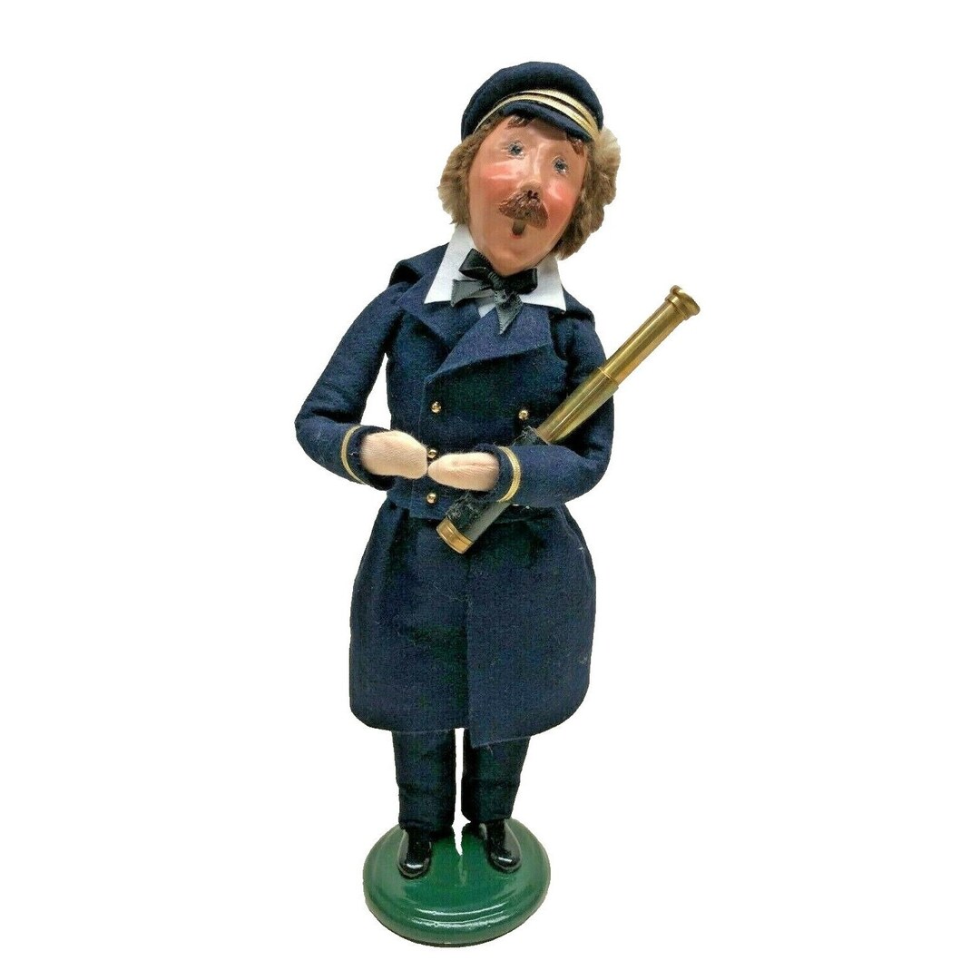 2000 Byers Choice 13" Caroler Victorian Sea Captain With Telescope - Etsy
