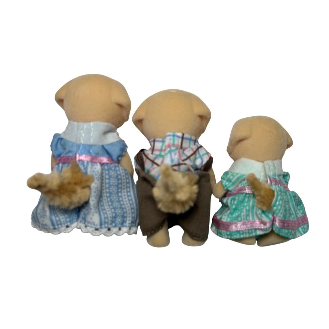 Calico Critters Yellow Labrador Family Lab Dog Set of 3 Sylvanian ...
