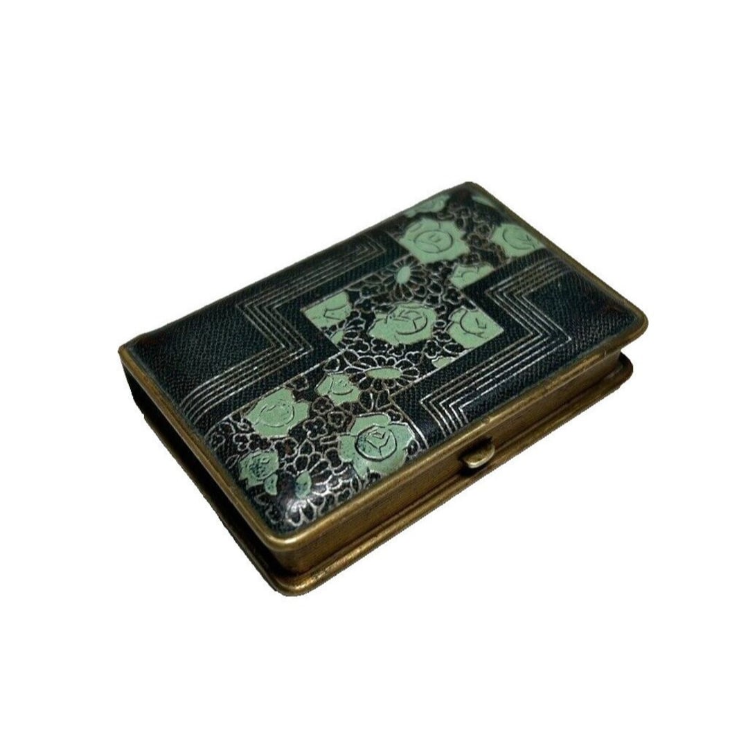 Vintage Mondaine Ladies Makeup Compact Leather Book - Etsy