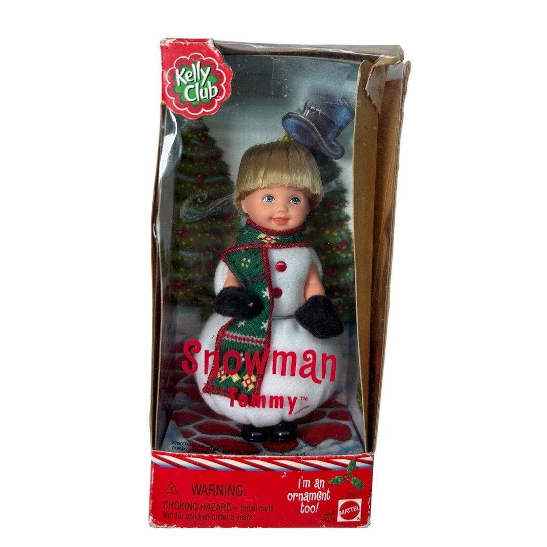 Barbie Kelly Club Christmas Ornament Snowman Tommy Mattel - Etsy