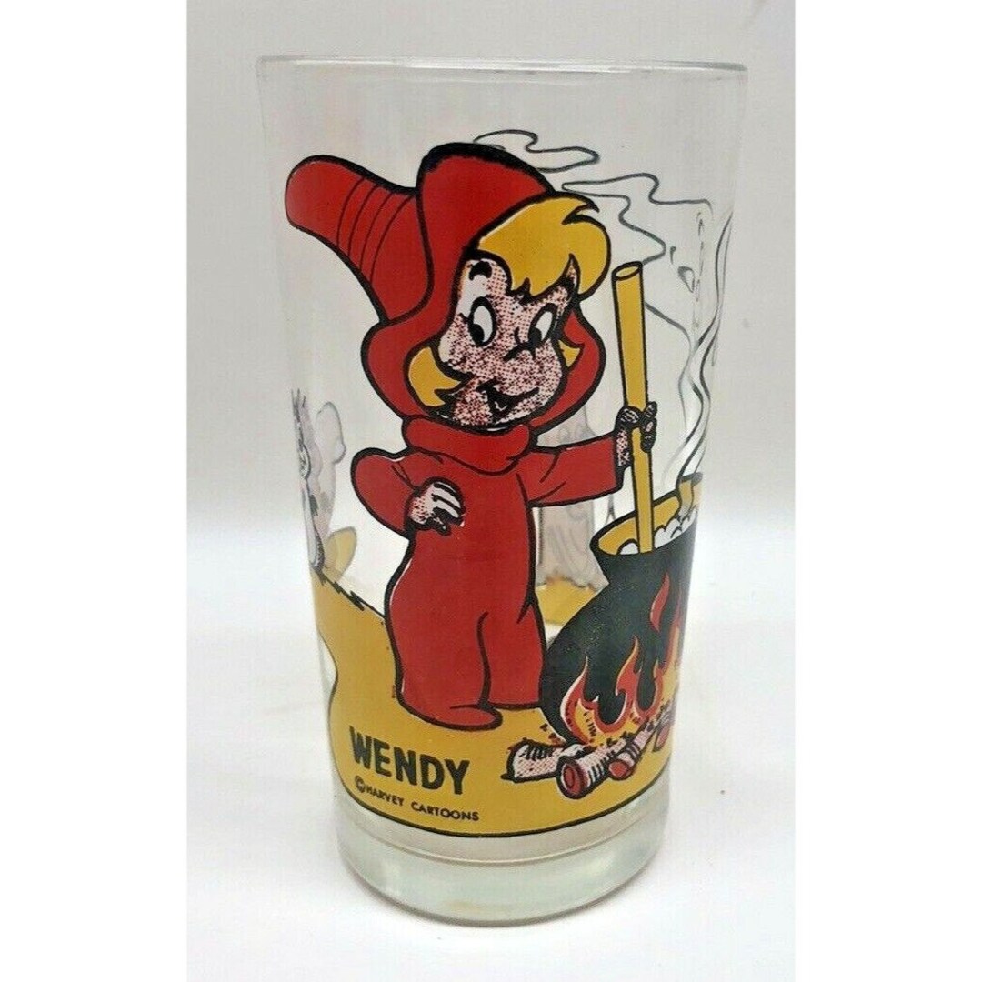 Vintage Wendy From Casper Glass Pepsi Collector Series Harvey Cartoons ...