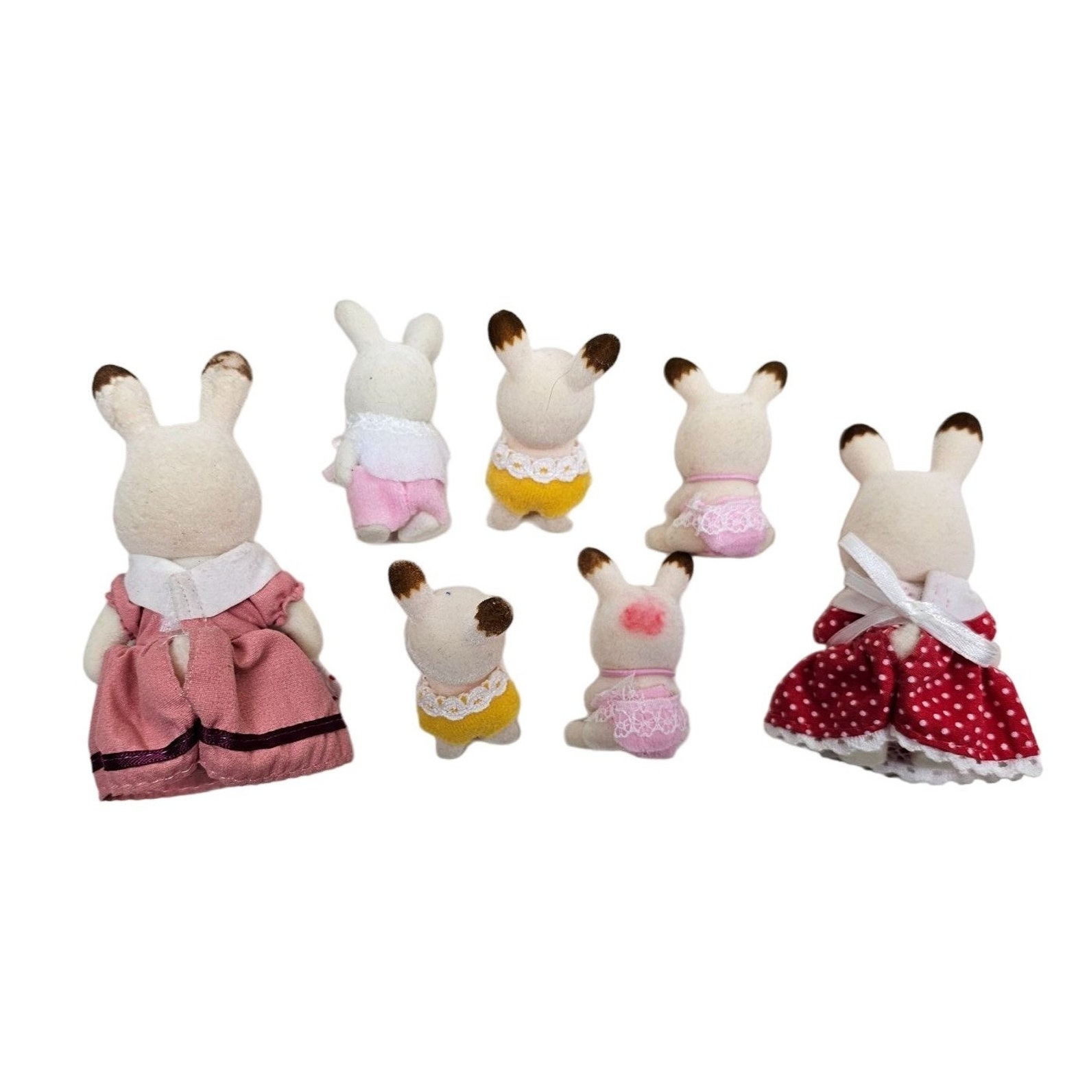 Calico Critters Hopscotch Rabbit Family Epoch Sylvanian Families Lot 7 ...