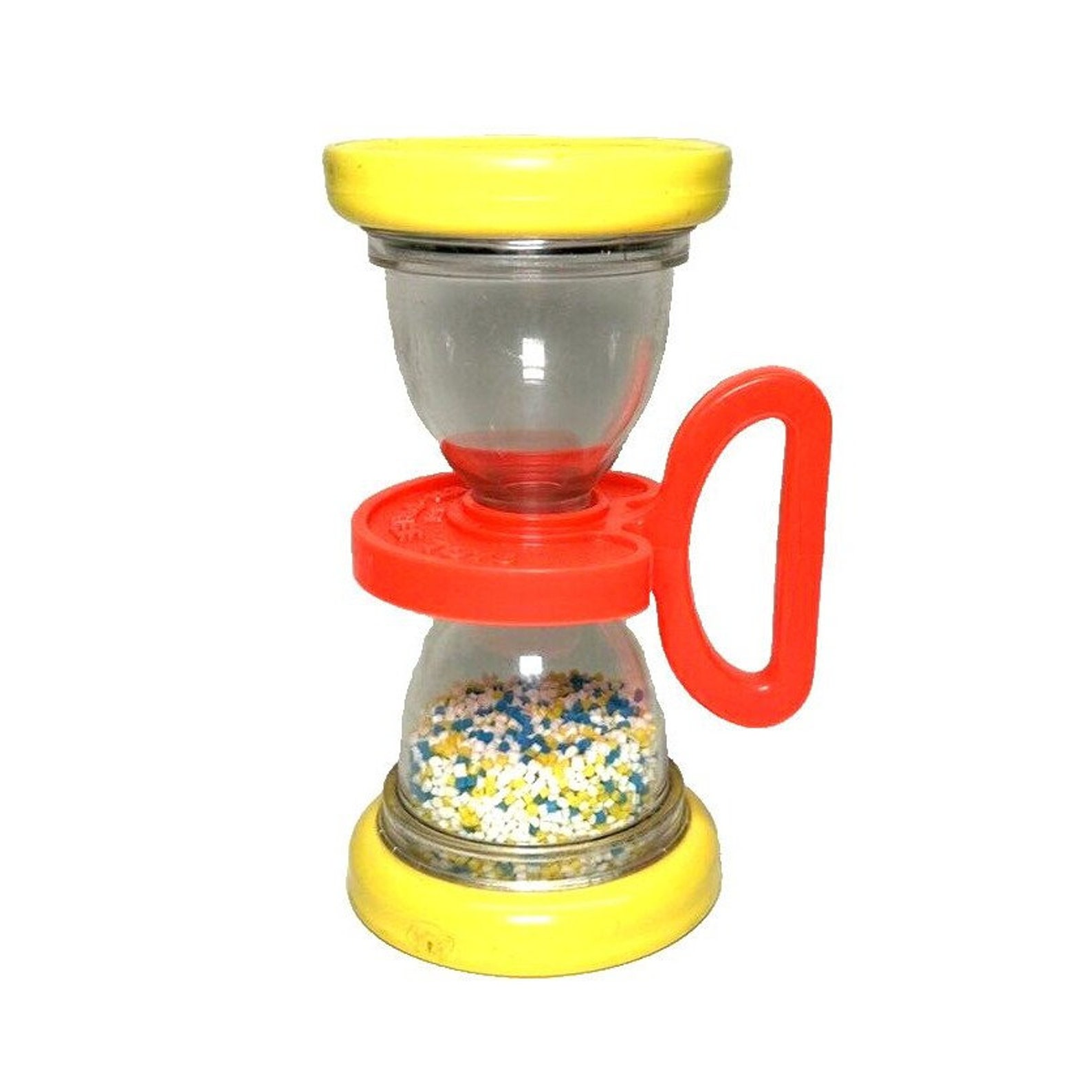 Vintage Fisher Price Toys Shake N' Roll Hourglass Baby Rattle Mirror ...