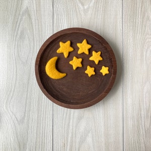 RTS! Newborn Felted Space Ship, Felted Earth, Felted Moon and Stars ...