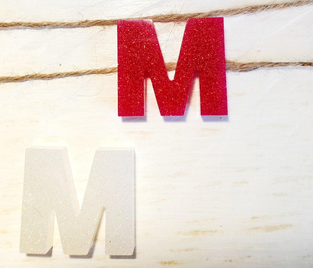 Letter M Keychain - Etsy