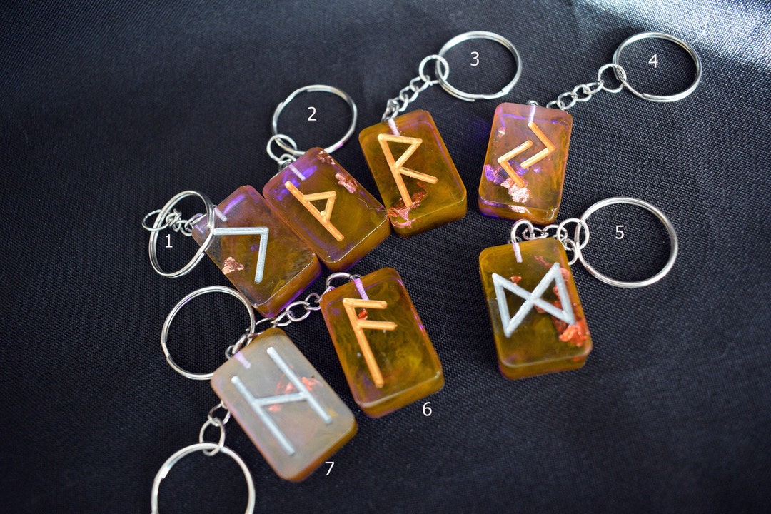 Viking Runes Key Ring - Etsy