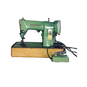Green Singer Sewing Machine Model RFJ8-8 1950s Portable - Etsy