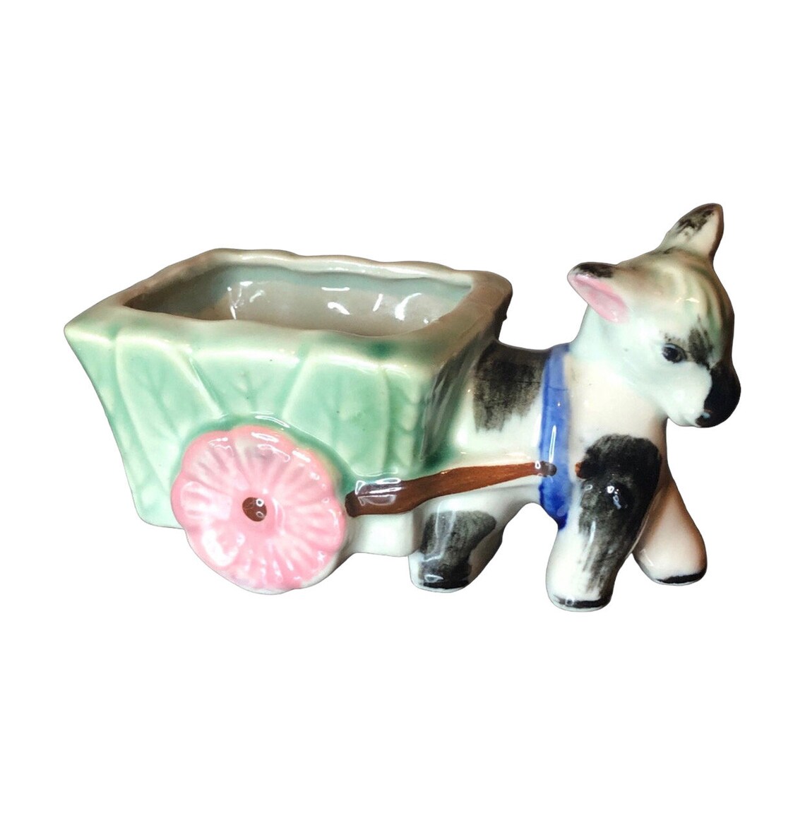 Donkey Hand Painted Vintage. Ceramic Planter - Etsy
