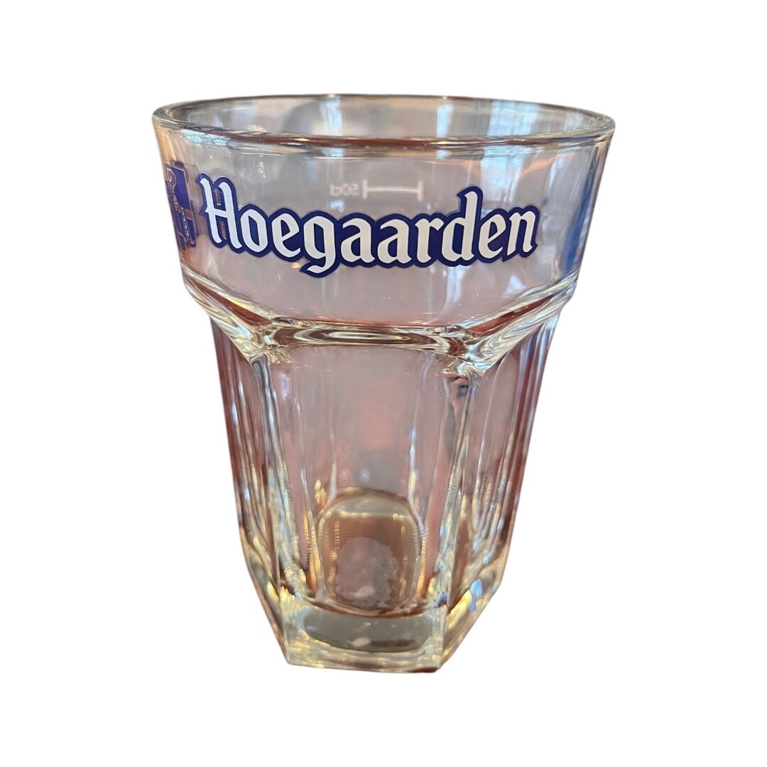 Vintage Hoegaarden Belgian Hexagonal .50L Beer Glasses, Collectible ...