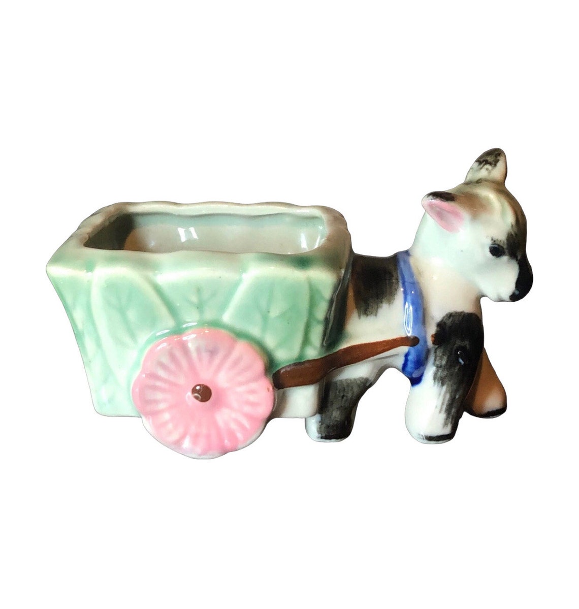 Donkey Hand Painted Vintage. Ceramic Planter - Etsy