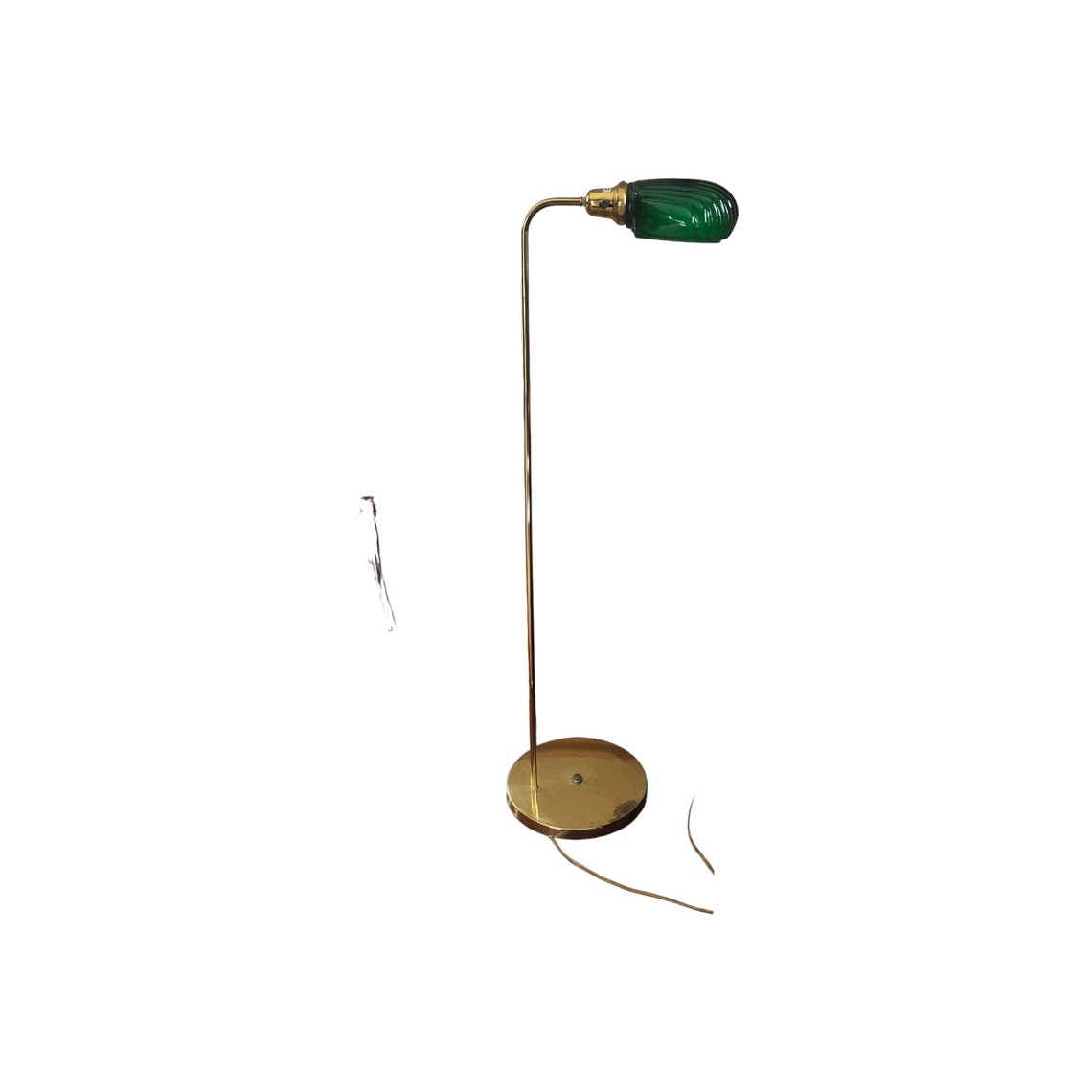 70s Mid Century Modern MCM Green Shade Clam Shell Floor Lamp, Vintage ...