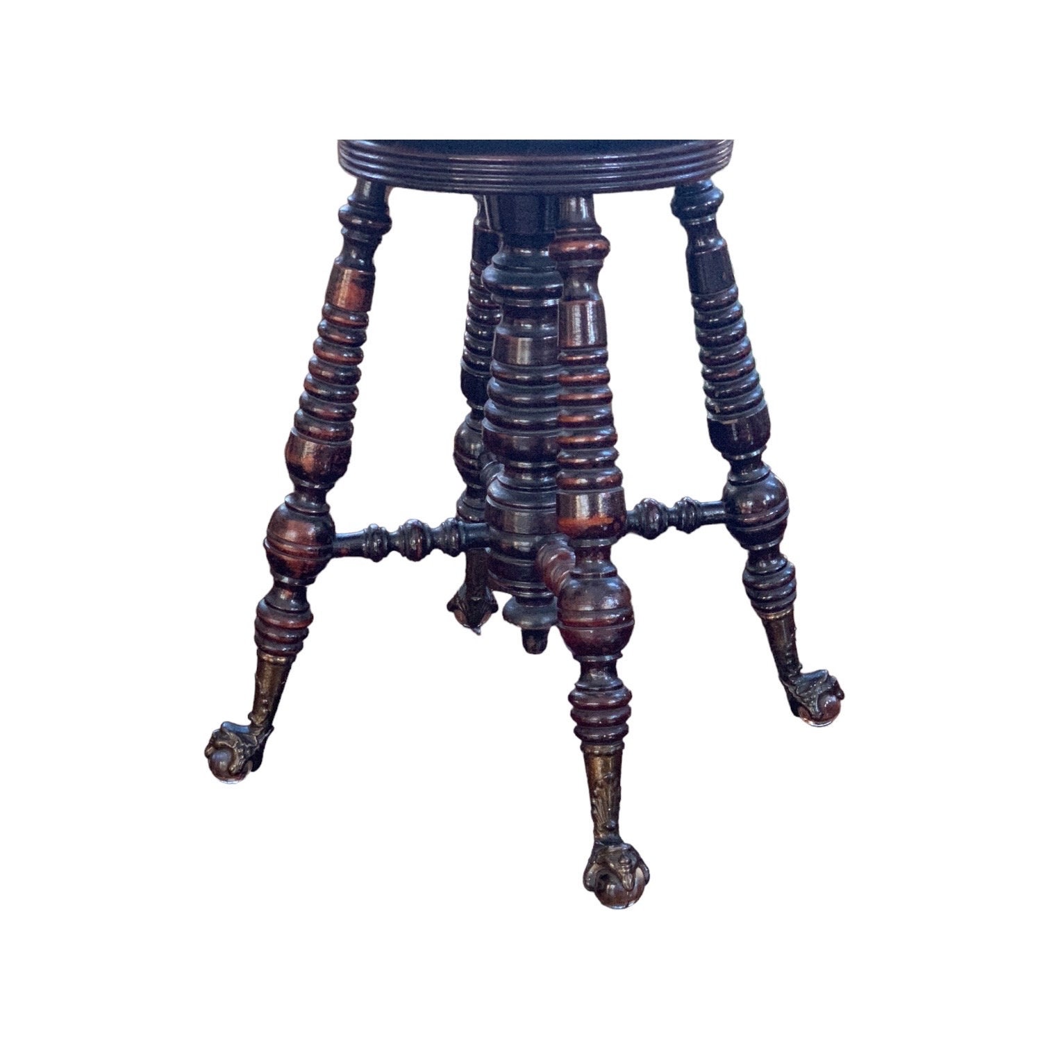 Antique Swivel Adjustable Piano Stool,made by Piano Stool by Thomas ...