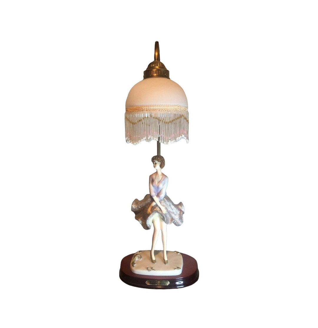 The Pretty Girl Figurine With Lamp From Ruby’s Collection. Table Lamp ...