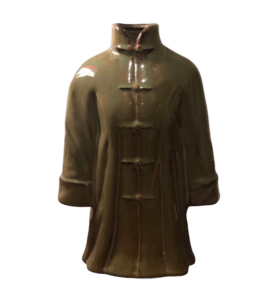 Asian Jacket Ceramic Vase Kimono Vintage Chinese Oriental Bud ...