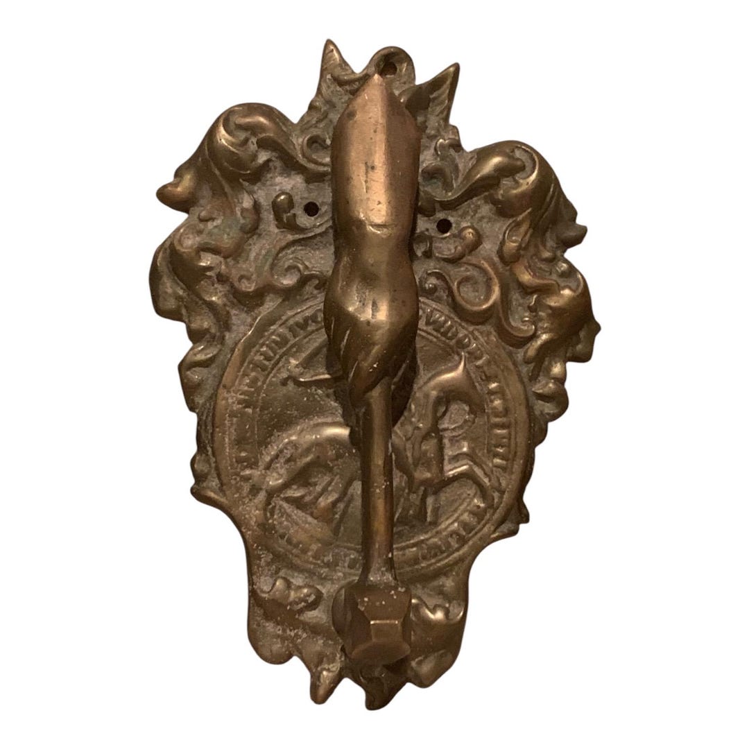 Vintage Brass Masonic Knights Templar Arm & Hammer Door Knocker - Etsy