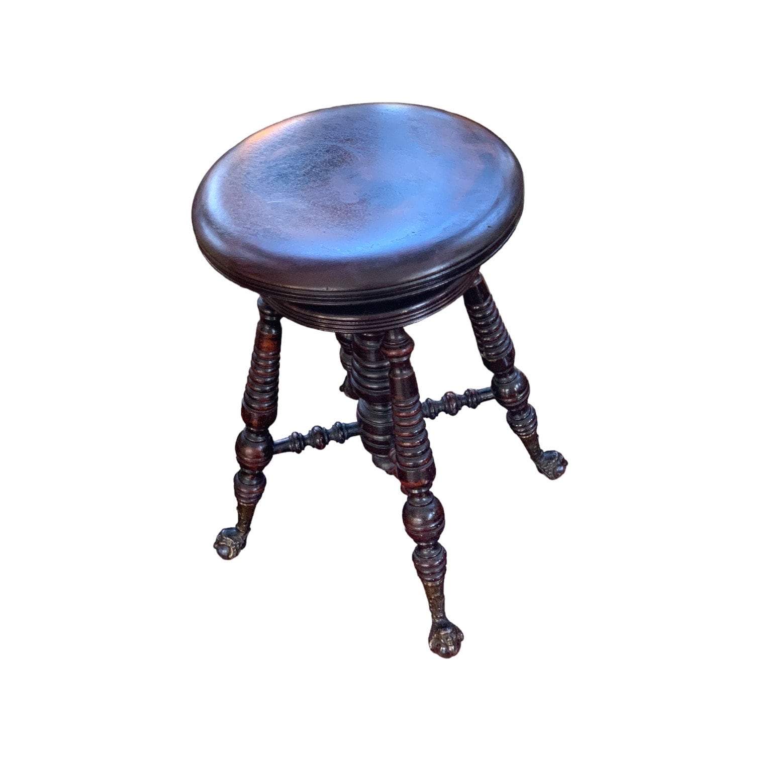 Antique Swivel Adjustable Piano Stool,made by Piano Stool by Thomas ...