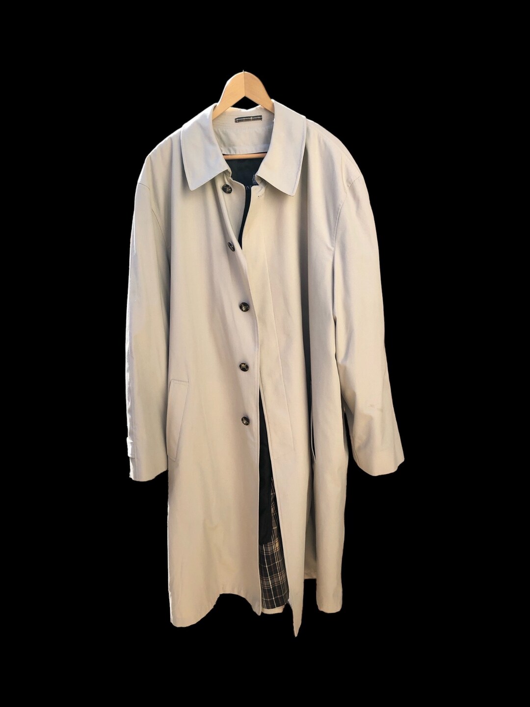 Vintage Brown London Fog Coat, XXL Overcoat, With Removable Lining ...