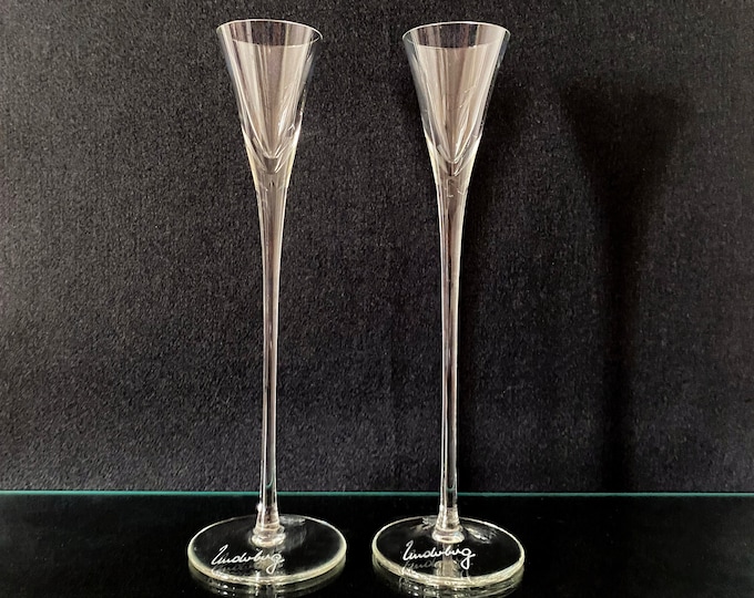 2 Pcs. Underberg Tall Style Glasses Mouth-blown - Etsy