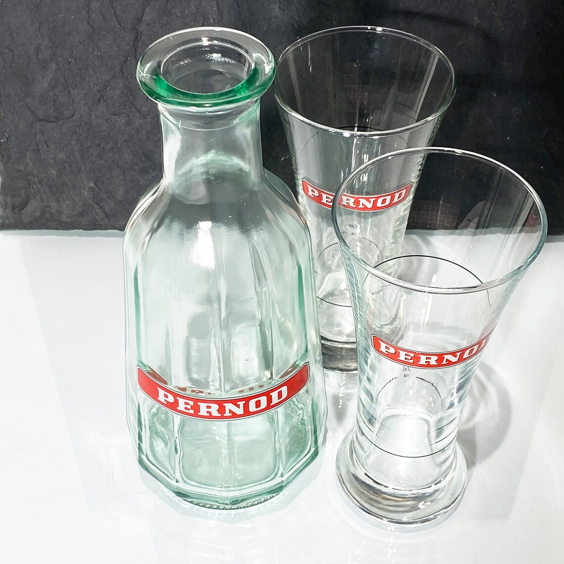 Pernod Set Karaffe 2St. Gläser Wasserkaraffe Anisette | Etsy
