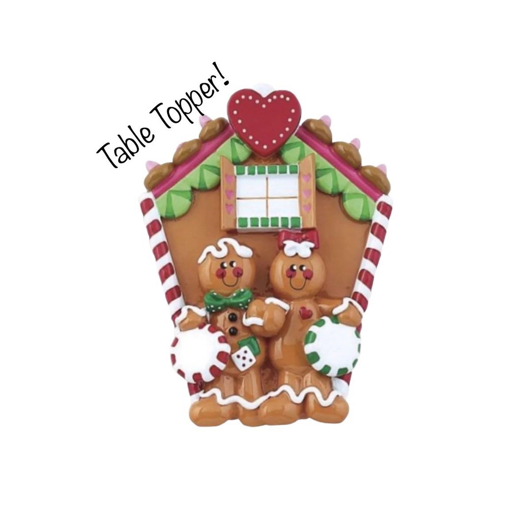 Table Top Gingerbread Couple Freestanding Decor Family of 2 • Kids ...