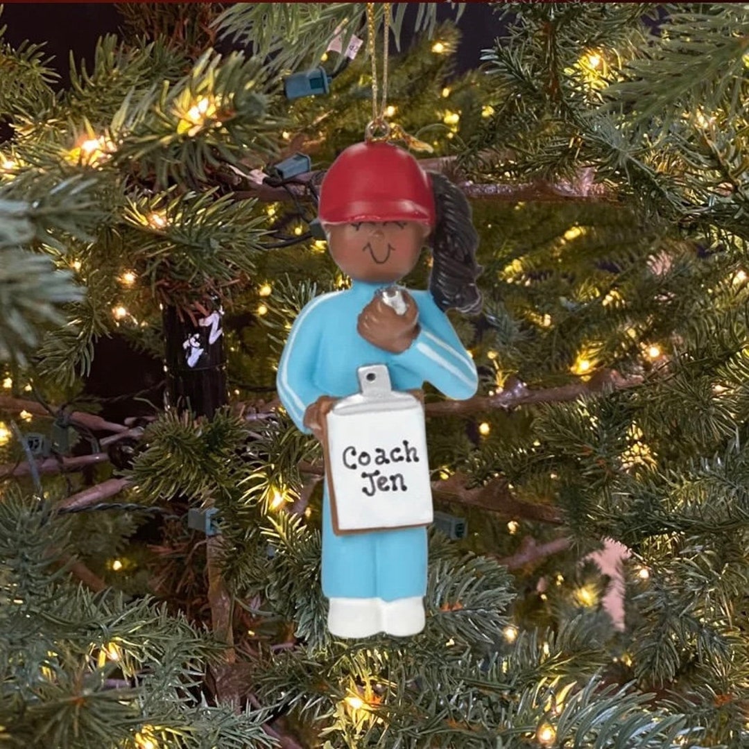 Coach Ornament Sports Personalized Christmas Ornament Gift - Etsy