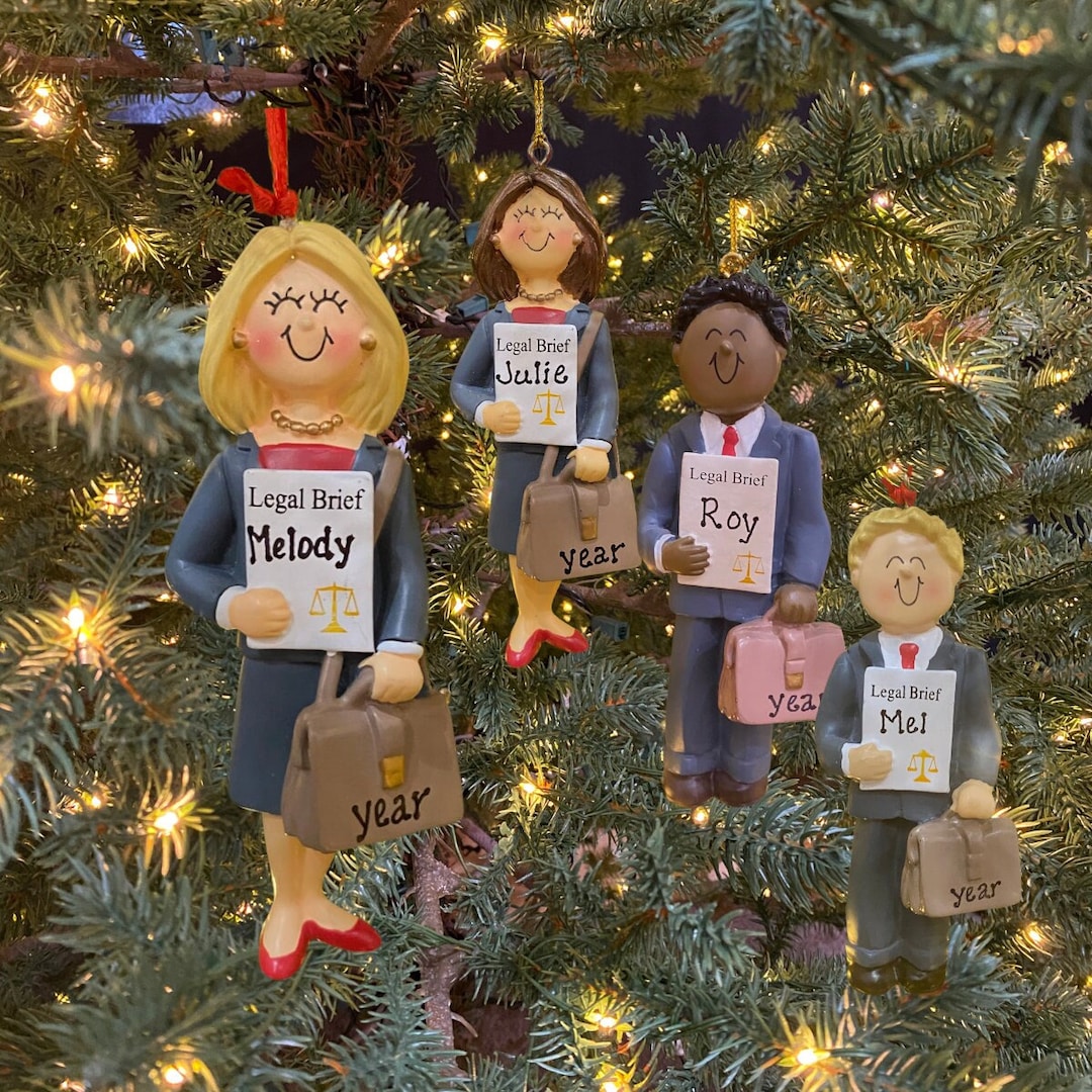 Lawyer Ornament Courthouse Ornament Man or Woman Custom Personalized ...