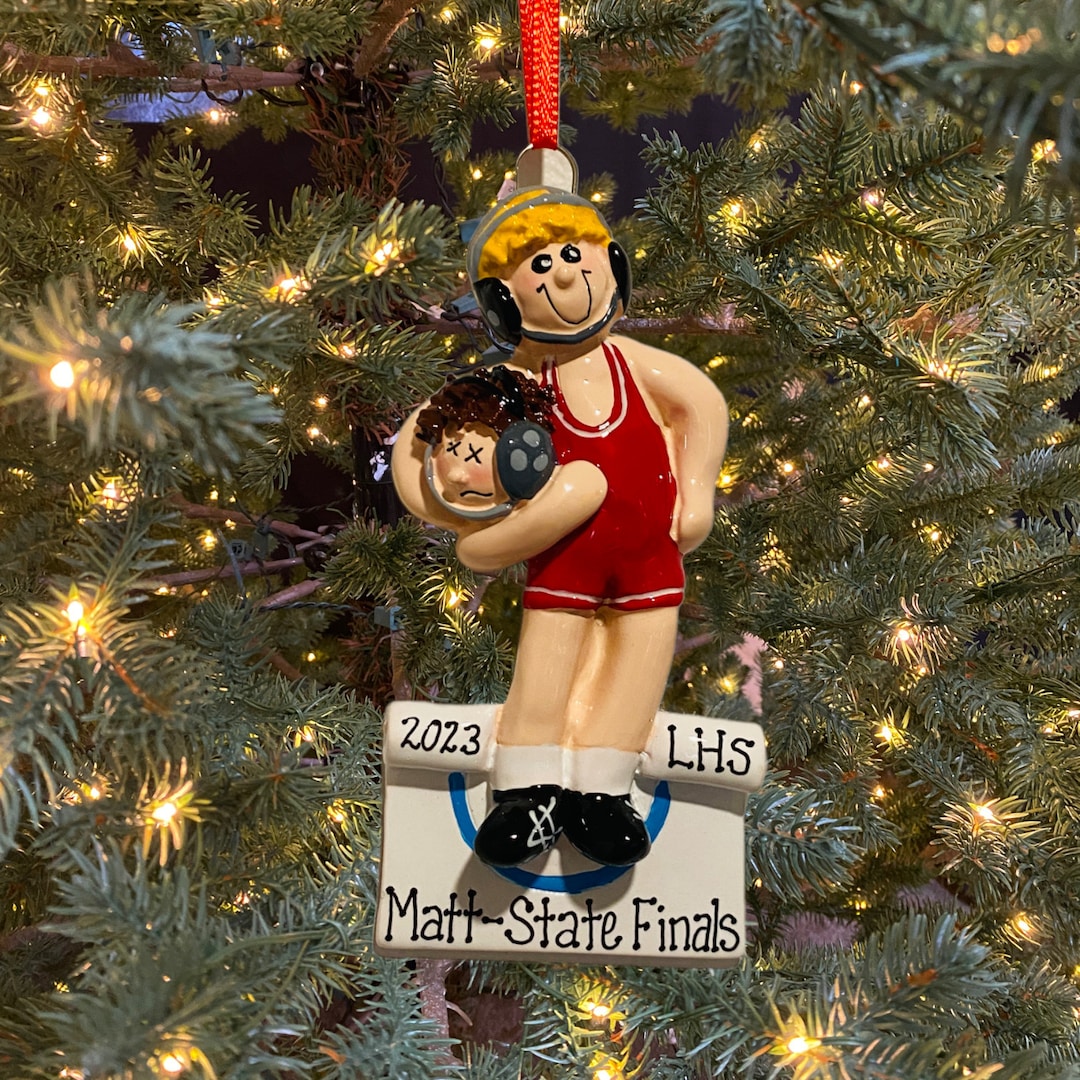 Personalized Wrestler Ornament Boy Ornament Custom Personalized ...