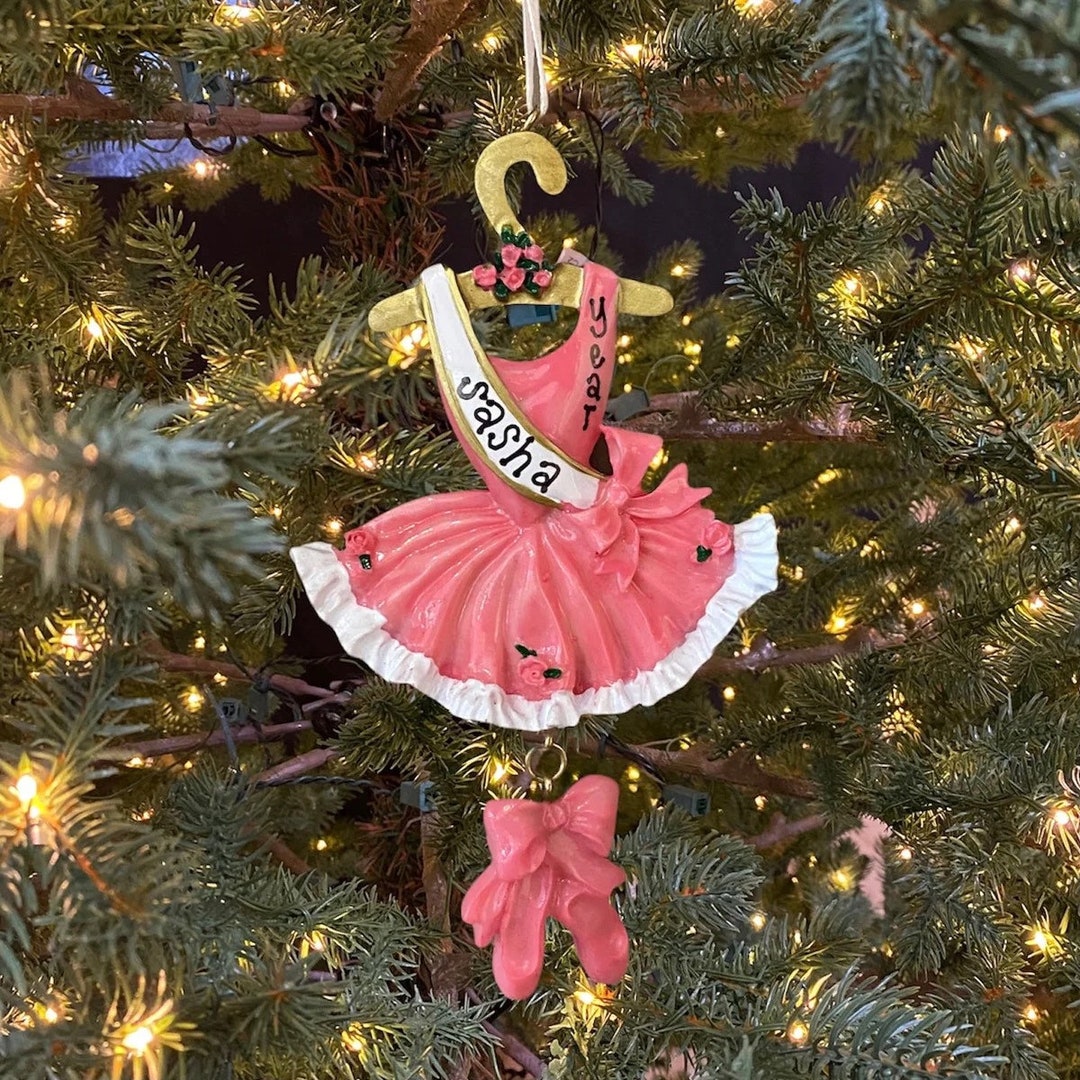 Ballerina Ornament Pretty Pink Ballet Outfit and Slippers Dance Recital ...