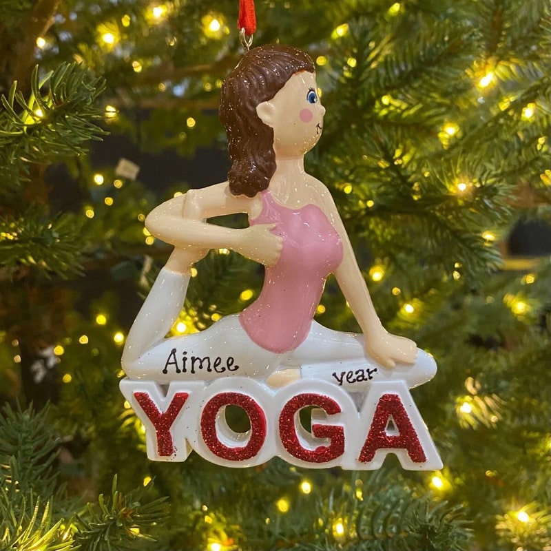 Yoga Mat Ornament - Etsy