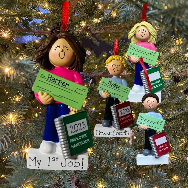 First Job Photo Ornament - Etsy