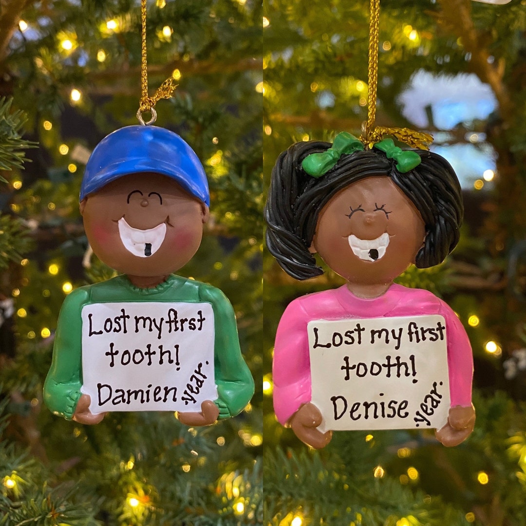 Lost First Tooth Teeth Custom Personalized Christmas Ornament Gift for ...