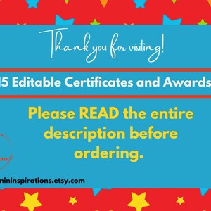 Editable School Star Certificates Superstar Awards Class Awards ...
