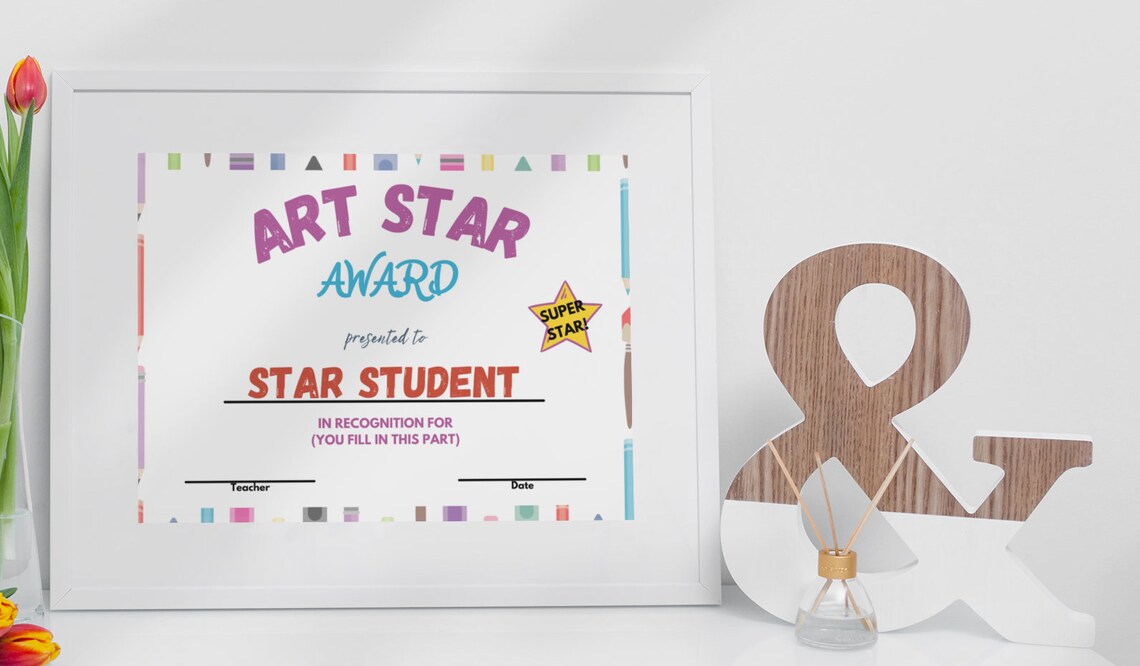 Editable School Star Certificates Superstar Awards Class - Etsy