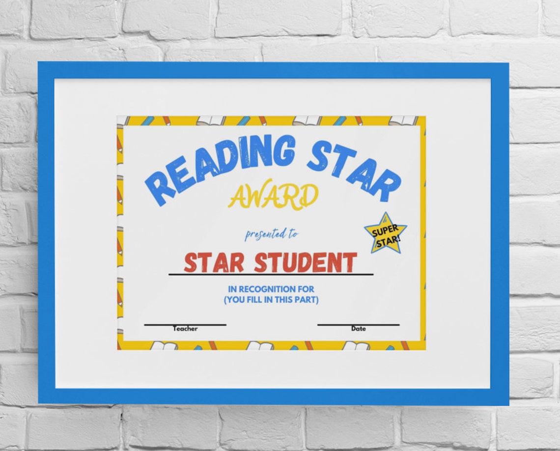 Editable School Certificates Superstar Awards Class Awards - Etsy