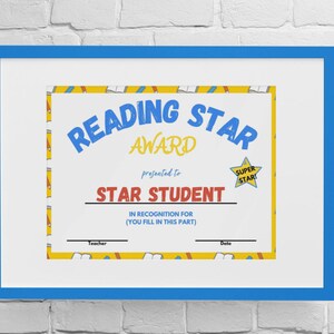 Editable School Certificates Superstar Awards Class Awards ...