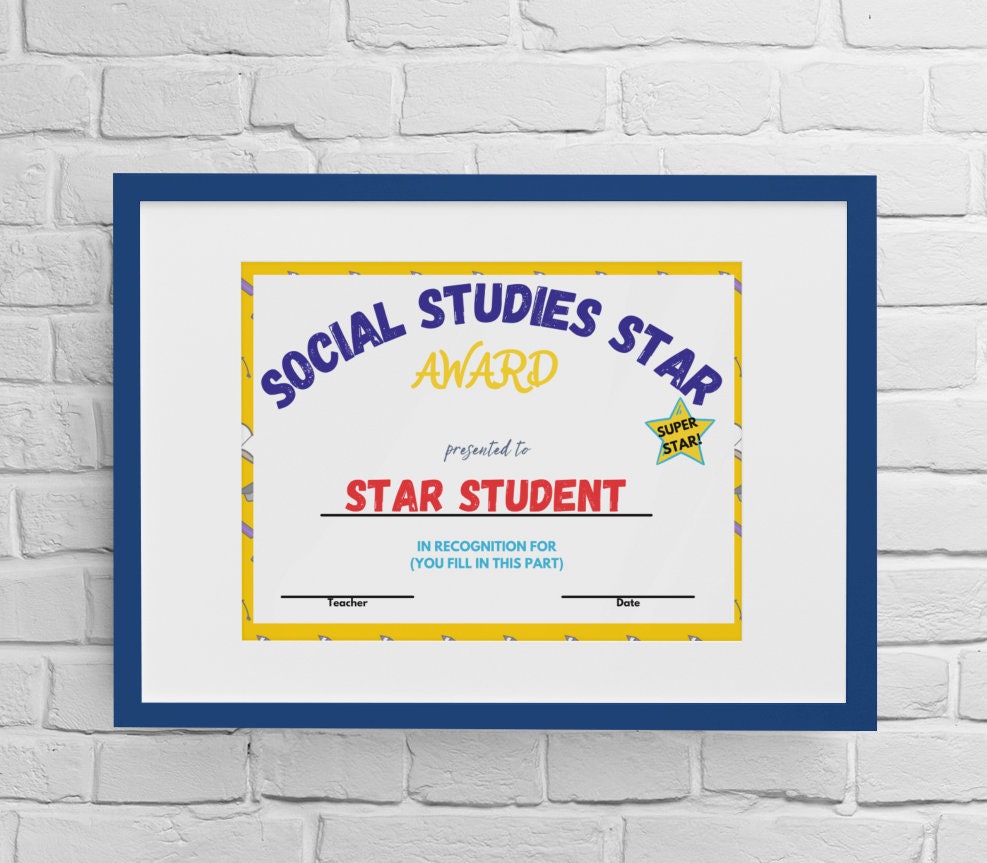 Editable School Certificates Superstar Awards Class Awards Social ...